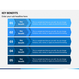Key Benefits PowerPoint and Google Slides Template - PPT Slides