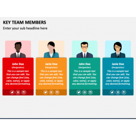 Key Team Members PowerPoint and Google Slides Template - PPT Slides