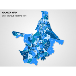 Kolkata Map for PowerPoint and Google Slides - PPT Slides