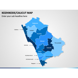 Kozhikode / Calicut Map for PowerPoint and Google Slides - PPT Slides