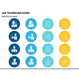 Lab Technician Icons for PowerPoint and Google Slides - PPT Slides