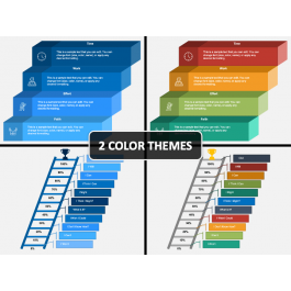 Ladder of Success PowerPoint and Google Slides Template - PPT Slides