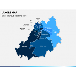 Lahore Map for PowerPoint and Google Slides - PPT Slides