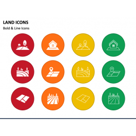 Land Icons for PowerPoint and Google Slides - PPT Slides