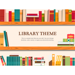 Free Library Presentation Theme for PowerPoint and Google Slides