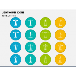 Lighthouse Icons for PowerPoint and Google Slides - PPT Slides