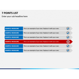 7 Points List PowerPoint Slide