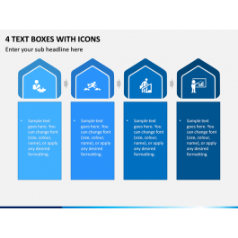 PowerPoint 4 Text Boxes With Icons