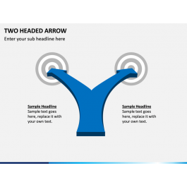 Two Headed Arrow PPT Slide