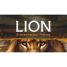 Free - Lion Presentation for PowerPoint and Google Slides - PPT Slides
