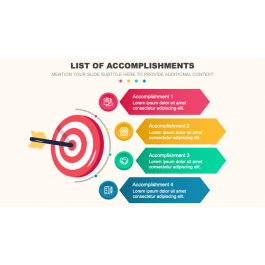 List of Accomplishments PowerPoint and Google Slides Template - PPT Slides
