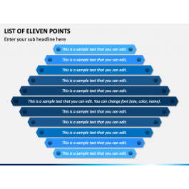 List of Eleven Points PowerPoint Template and Google Slides Theme