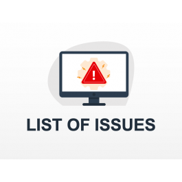 List of Issues PowerPoint and Google Slides Template - PPT Slides