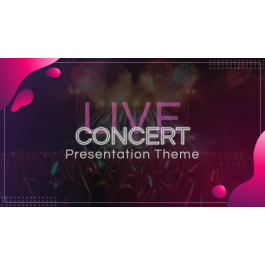 Free - Live Concert Theme for PowerPoint and Google Slides - PPT Slides