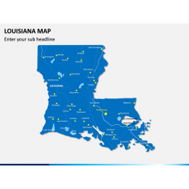 Louisiana Map for PowerPoint and Google Slides - PPT Slides