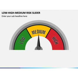 Low High Medium Risk Slider for PowerPoint and Google Slides - PPT Slides