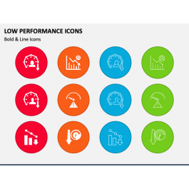 Low Performance Icons for PowerPoint and Google Slides - PPT Slides