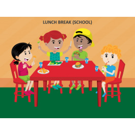 Free - Free - Lunch Break (School) Illustration for PowerPoint and ...