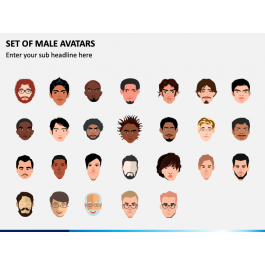 Male Avatars for PowerPoint and Google Slides - PPT Slides