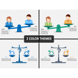Male Female Balance PowerPoint and Google Slides Template - PPT Slides