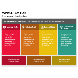 Manager Day Plan PowerPoint and Google Slides Template - PPT Slides