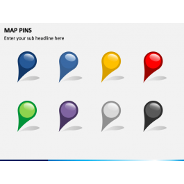 Map Pins for PowerPoint and Google Slides - PPT Slides