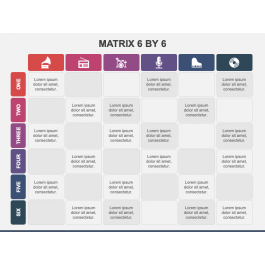 Matrix 6 By 6 for PowerPoint and Google Slides - PPT Slides