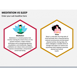 Meditation Vs Sleep PowerPoint and Google Slides Template - PPT Slides