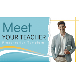 Free - Meet Your Teacher PowerPoint and Google Slides Template - PPT Slides