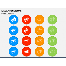 Megaphone Icons for PowerPoint and Google Slides - PPT Slides
