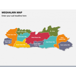 Meghalaya Map for PowerPoint and Google Slides - PPT Slides
