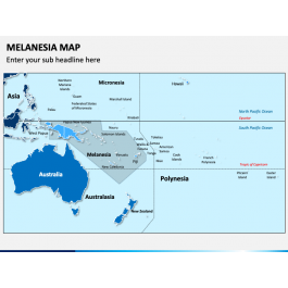 Melanesia Map for PowerPoint and Google Slides - PPT Slides