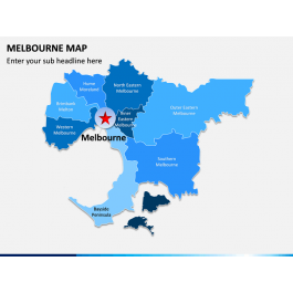 Melbourne Map for PowerPoint and Google Slides - PPT Slides