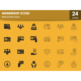 Membership Icons for PowerPoint and Google Slides