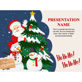 Free Merry Christmas Presentation Theme for PowerPoint and Google Slides