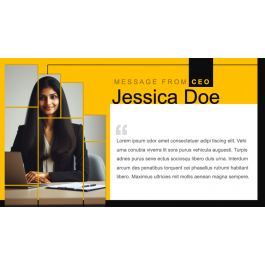 Message from CEO PowerPoint and Google Slides Template - PPT Slides