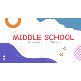 Free - Middle School Theme for PowerPoint and Google Slides - PPT Slides
