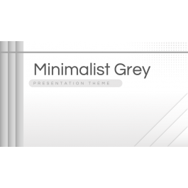 Minimalist Grey Theme for PowerPoint and Google Slides - PPT Slides