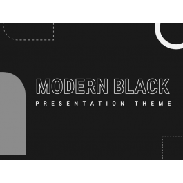 Modern Black Presentation for PowerPoint and Google Slides - PPT Slides
