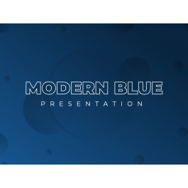 Modern Blue Presentation Theme for PowerPoint and Google Slides - PPT Slides