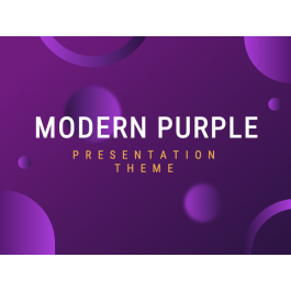 Modern Purple Presentation Theme for PowerPoint and Google Slides - PPT ...