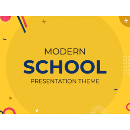 Free - Modern School PowerPoint Template and Google Slides Theme