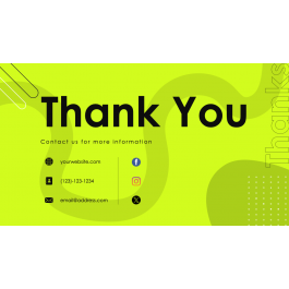 Modern Thank You Slides for PowerPoint and Google Slides