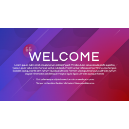 Modern Welcome Slides for PowerPoint and Google Slides