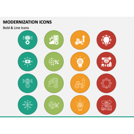 Modernization Icons for PowerPoint and Google Slides - PPT Slides