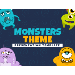 Free - Monsters Presentation Theme for PowerPoint and Google Slides