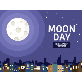 Free - Moon Day PowerPoint Template and Google Slides Theme