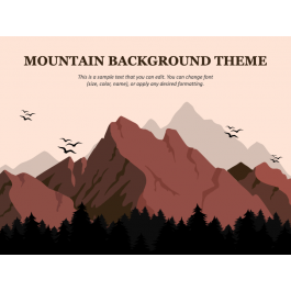 Free Mountain Background Presentation Theme for PowerPoint and Google ...