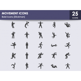 Movement Icons for PowerPoint and Google Slides - PPT Slides