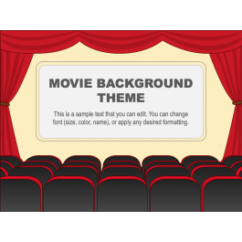 Free Movie Background Presentation Theme for PowerPoint and Google Slides